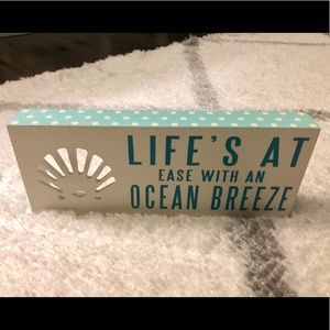Ocean Breeze | Accents | Wooden Table Sign Ocean Breeze Collection ...